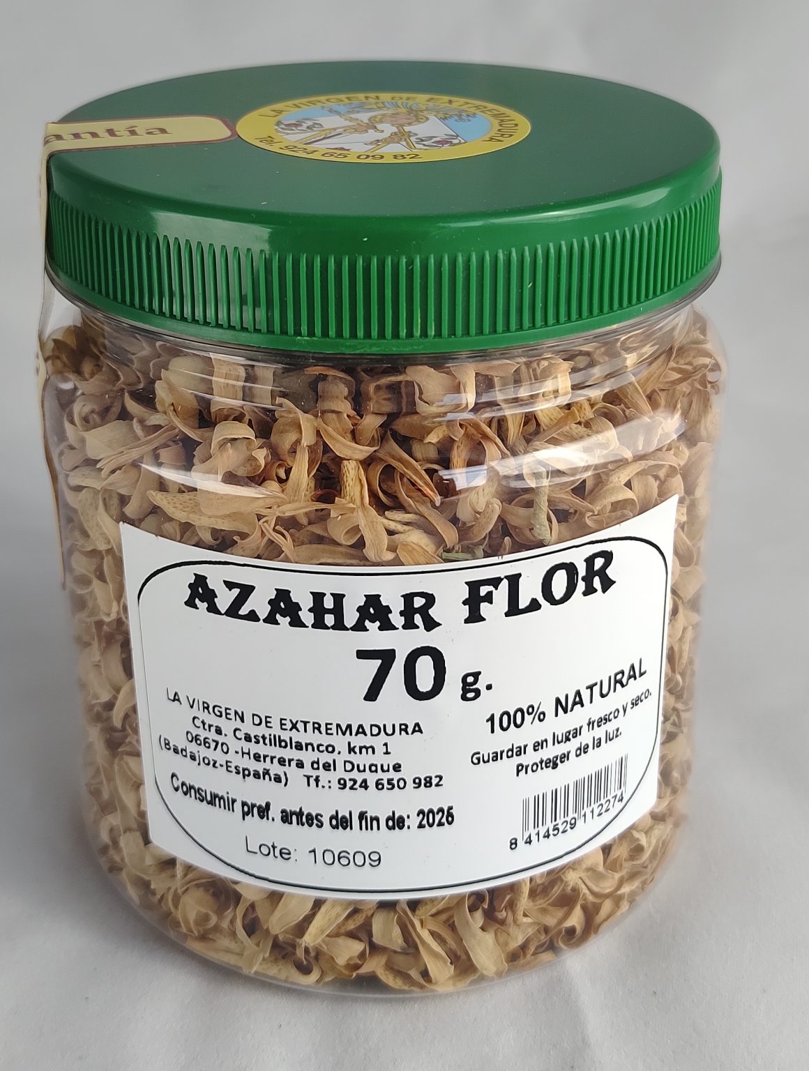 Azahar en flor, 70 g - Miel Virgen de Extremadura